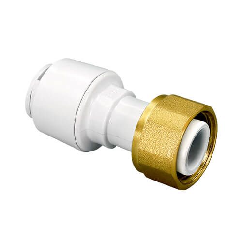 FloPlast Flofit+ Push Fit Tap Connector - 15mm x 3/4"