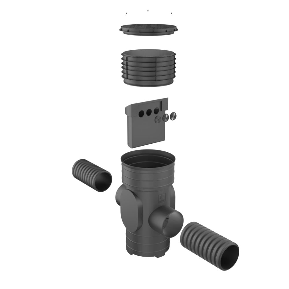 SiltGuard Silt Trap with Filter And Lid - 1080mm Deep x 450mm Diameter ...