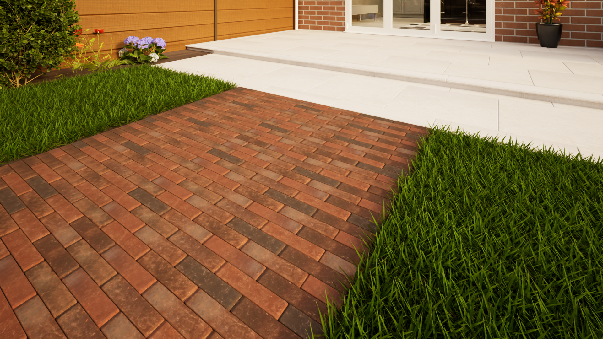Clay Paving - 200mm x 48mm x 58mm Antique Red