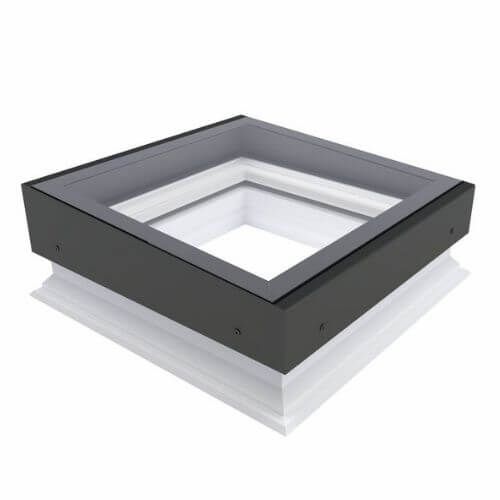 Type Z Non Opening Flat Roof Window Rounded Finish - 600mm x 600mm ...