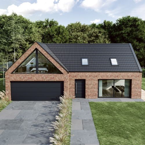 Galeco Brosa Modular Flat Metal Roof Tile - 1196mm x 725mm Dark ...