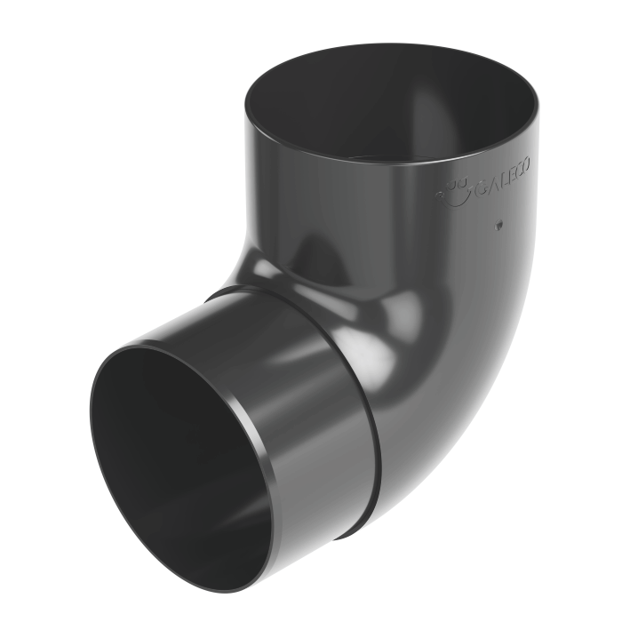 Galeco Industrial Downpipe Bend - 87 Degree x 100mm Graphite